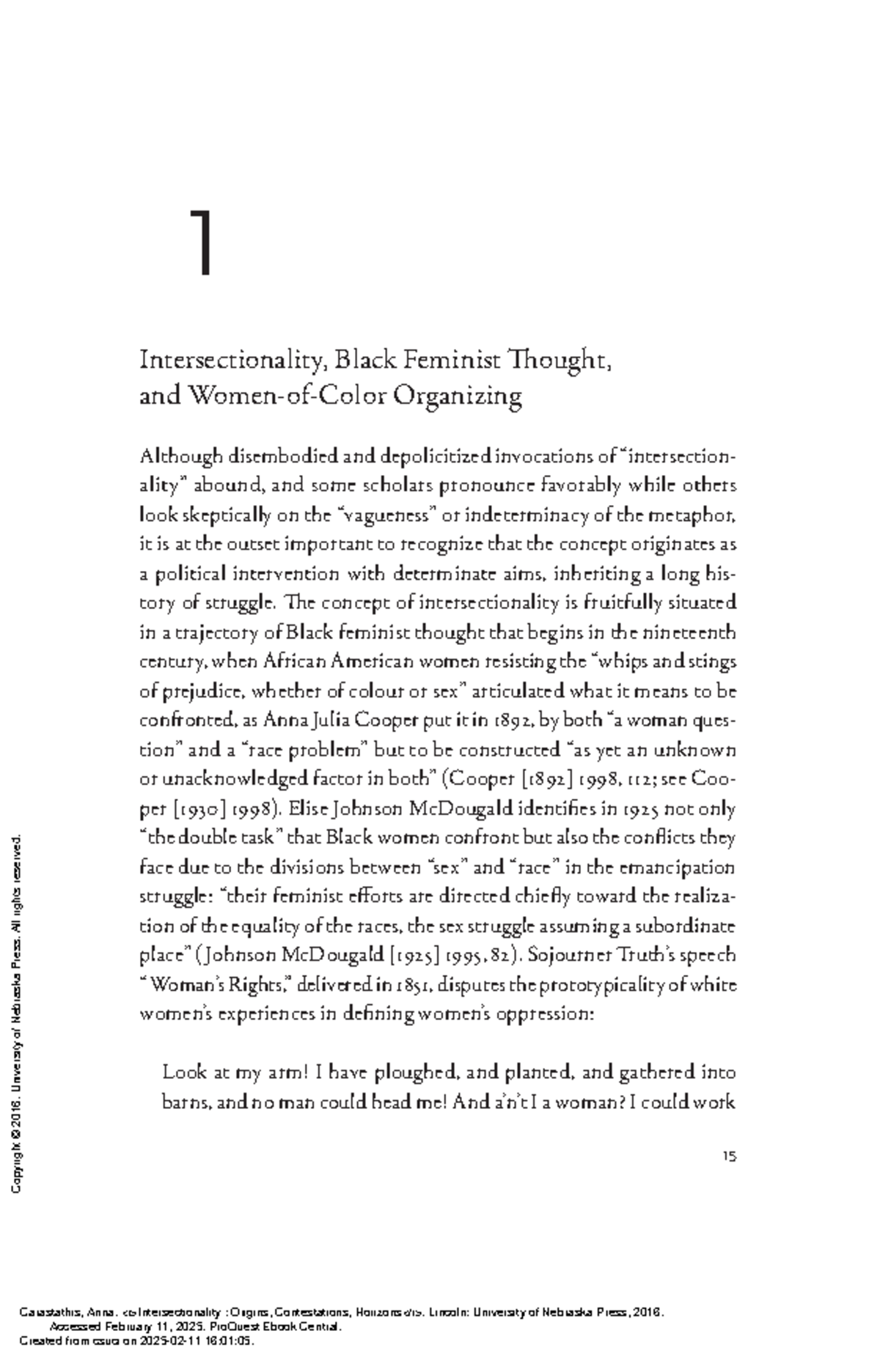 Intersectionality, Black Feminist Thought, and Systems of Oppression ...