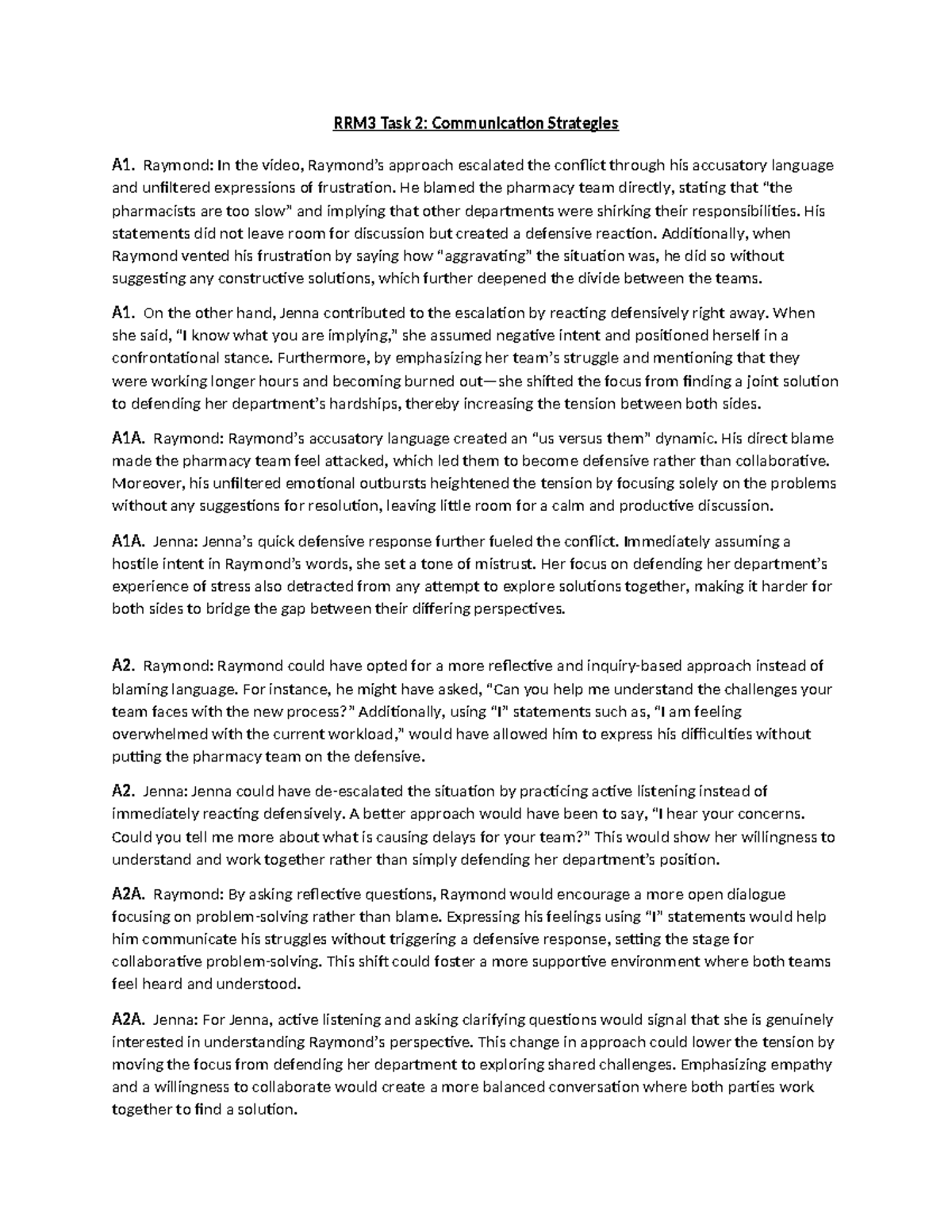 RRM3 - Task 2 - Communication Strategies Analysis and Recommendations ...