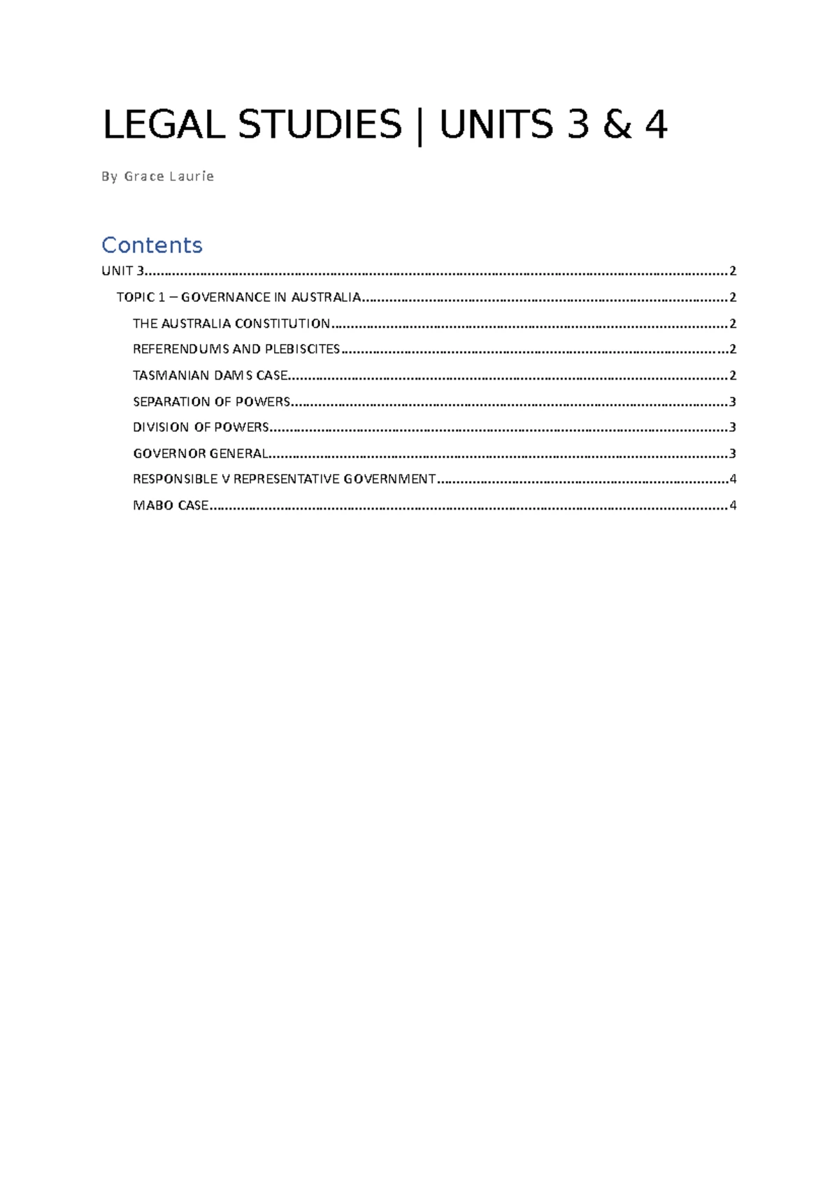 Legal Studies 2019 IA1 Annotated Sample Response for Assessment - Studocu
