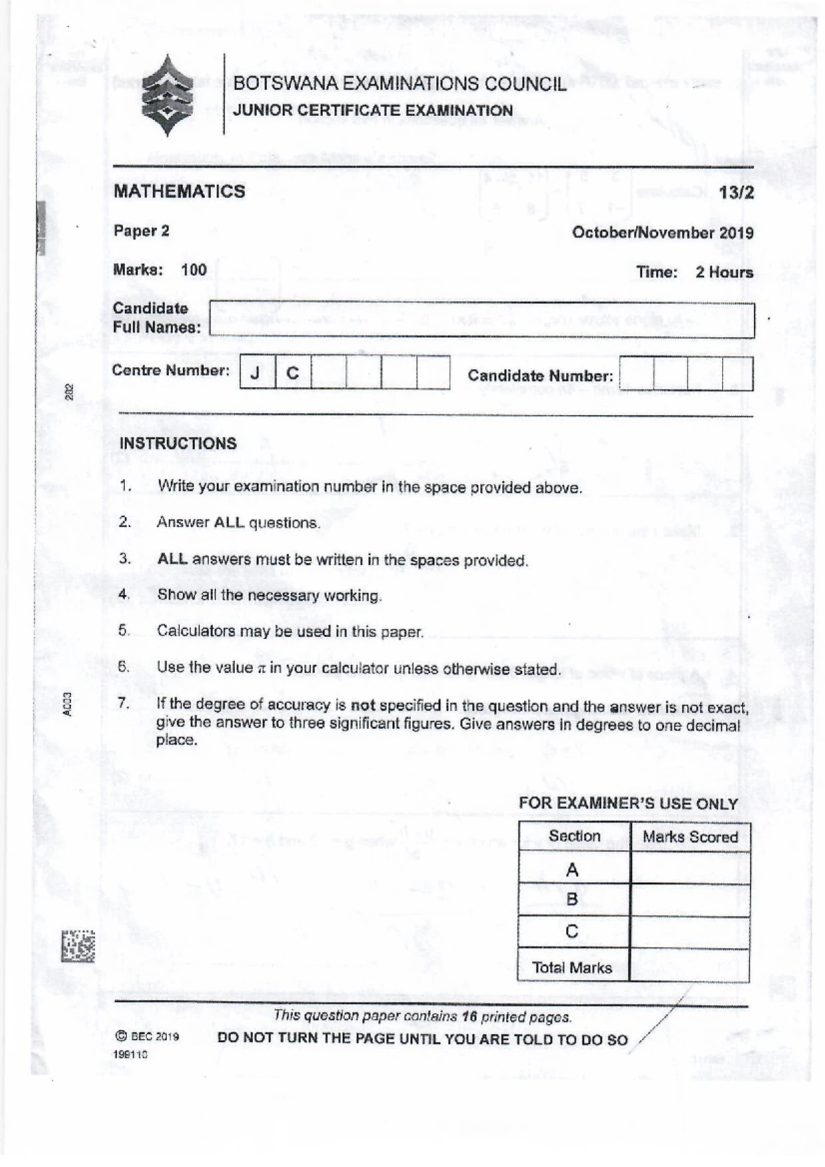 JCE Integrated Science Paper 2 Revision - March/April 2023 - Studocu