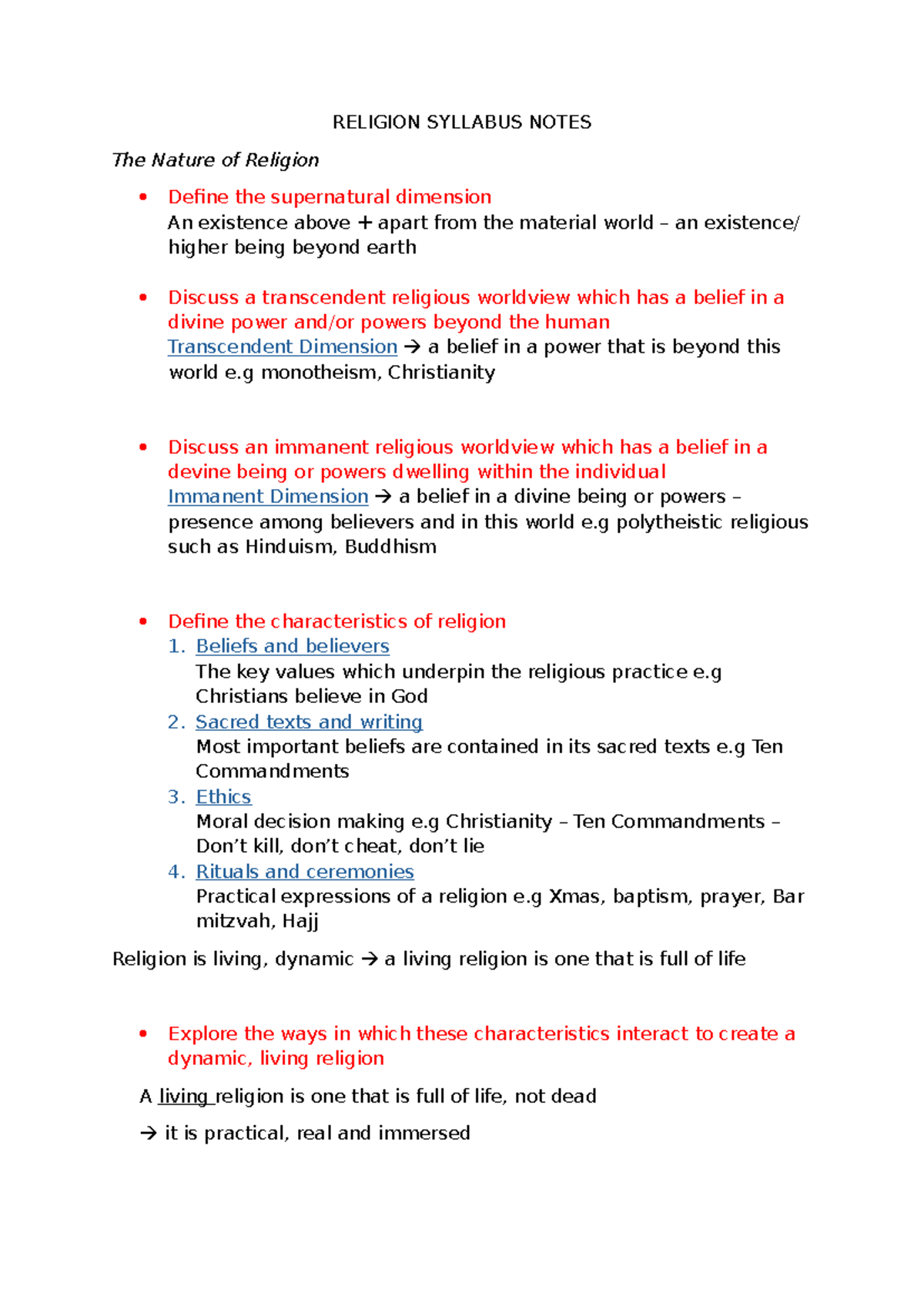Islamic Principles: Beliefs, Practices, and Prophets (REL 101) - Studocu
