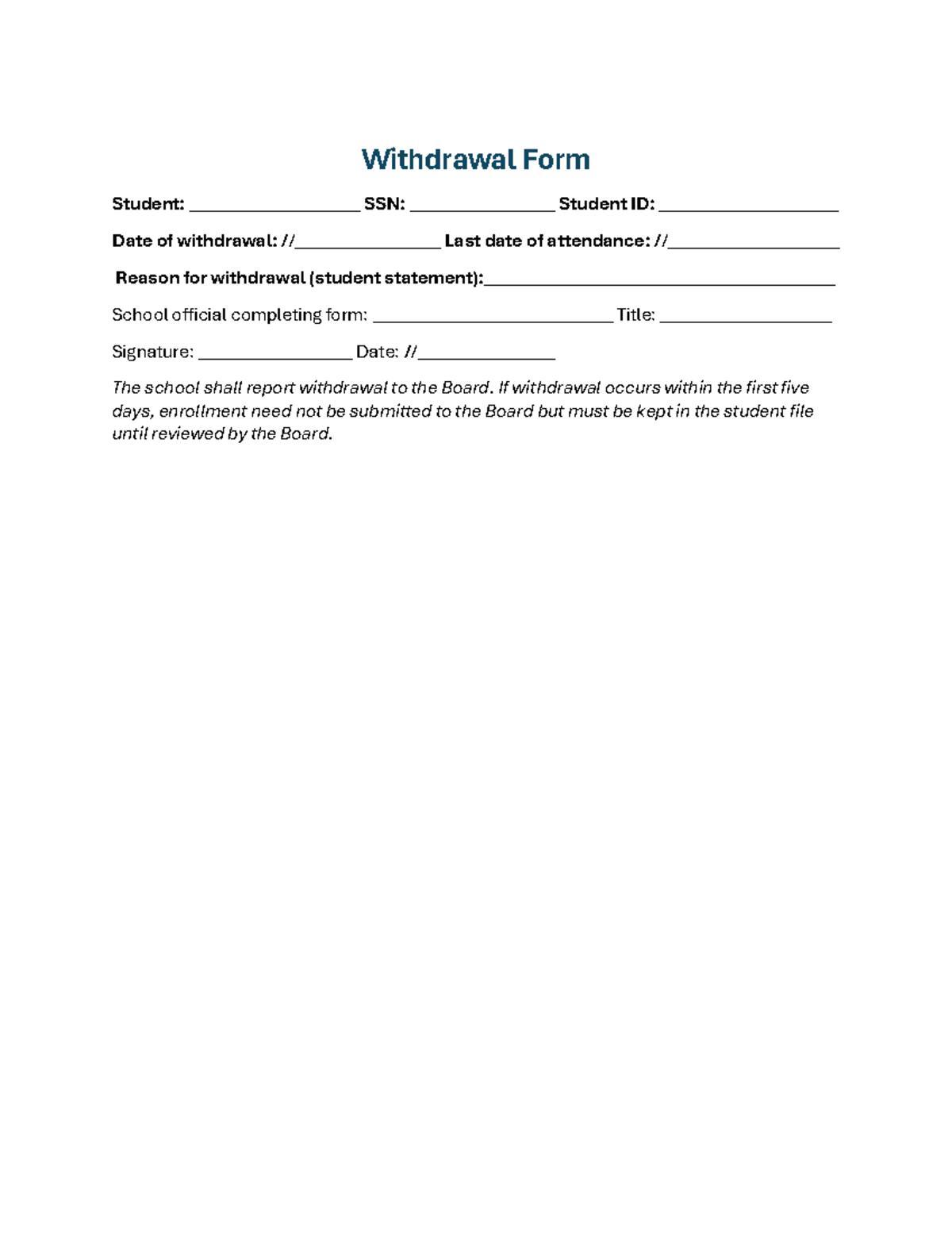 Withdrawal Form - SSS - Studocu