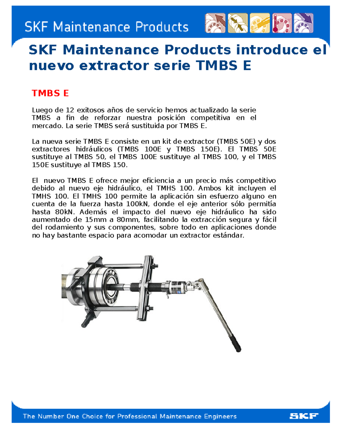 TMBS E SP - Catalogo - TMBS E Luego de 12 exitosos años de servicio ...