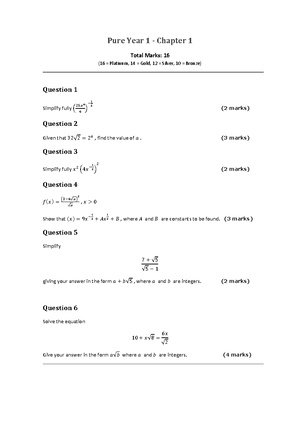 Further Math formula - List MF List of formulae and statistical tables ...
