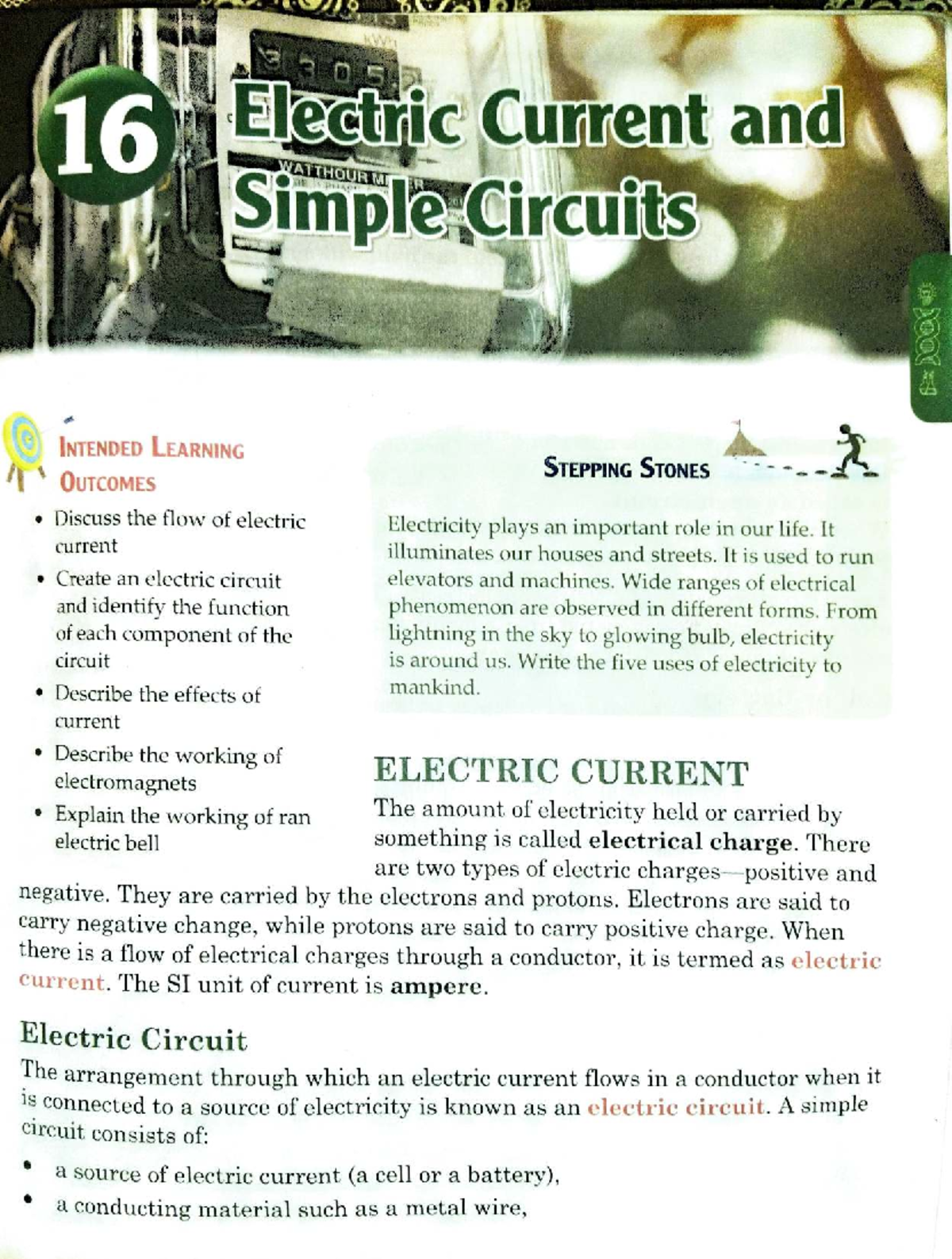 16 Electric Current and Simple Circuits: Understanding Basics and ...
