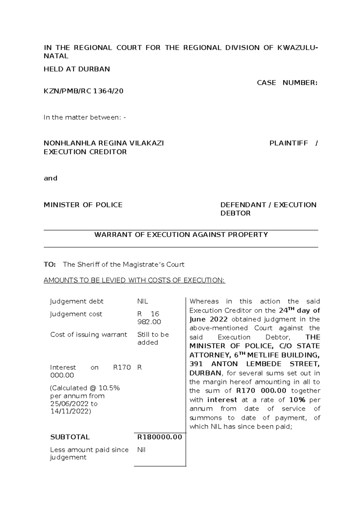 Standing Order( General) 323 Investigation Diary (SAPS 5) - Division ...
