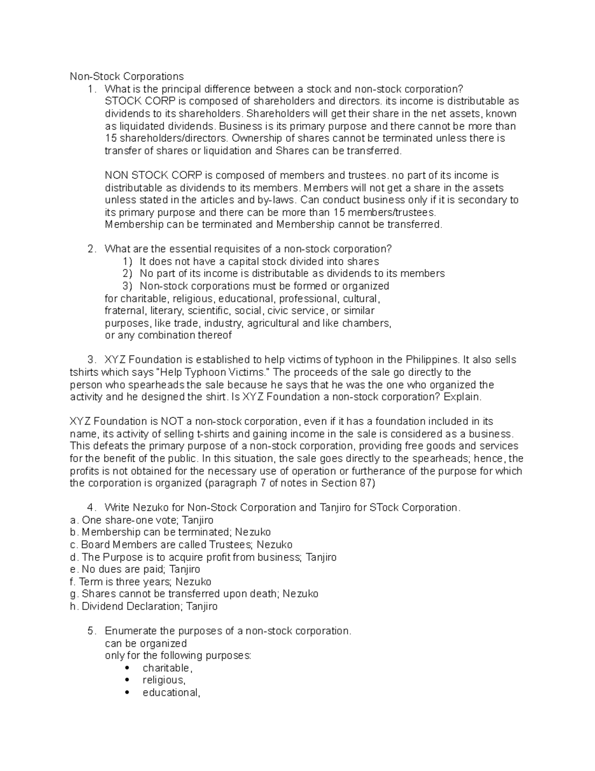 Understanding Non-Stock and Close Corporations: Key Distinctions and ...