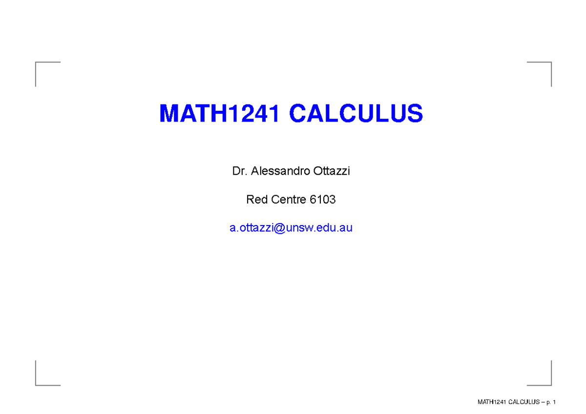 MATH1241 CALCULUS: Vibrations, Resonance, and Oscillations Notes - Studocu