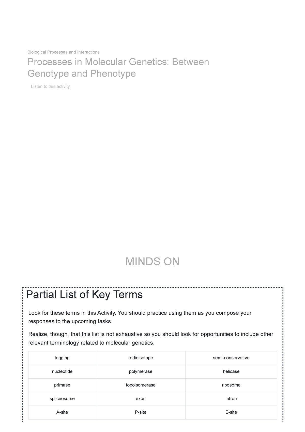 Central Dogma Processes: DNA Replication and Gene Expression Insights ...