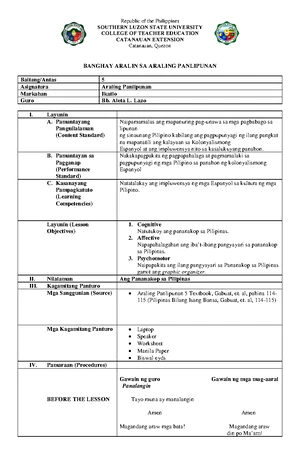 Filipino 2 - Copy - Lesson Plan Diptonggo - Republic of the Philippines ...