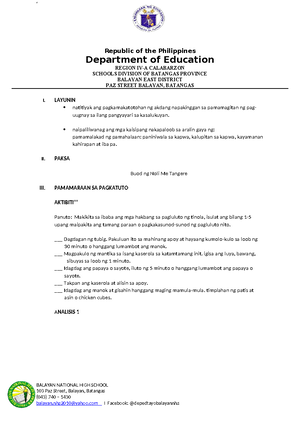 Classroom Observation - Department of Education REGION IV-A CALABARZON ...