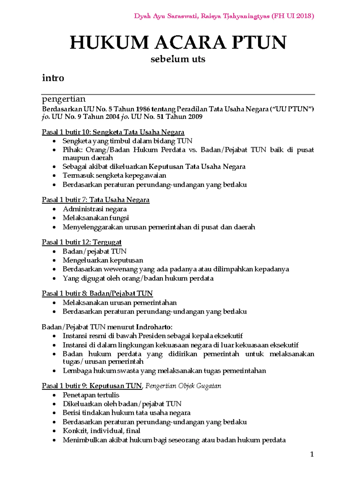 Eksepsi Dan Jawaban Tergugat PTUN - EKSEPSI DAN JAWABAN T E R G U G A T ...