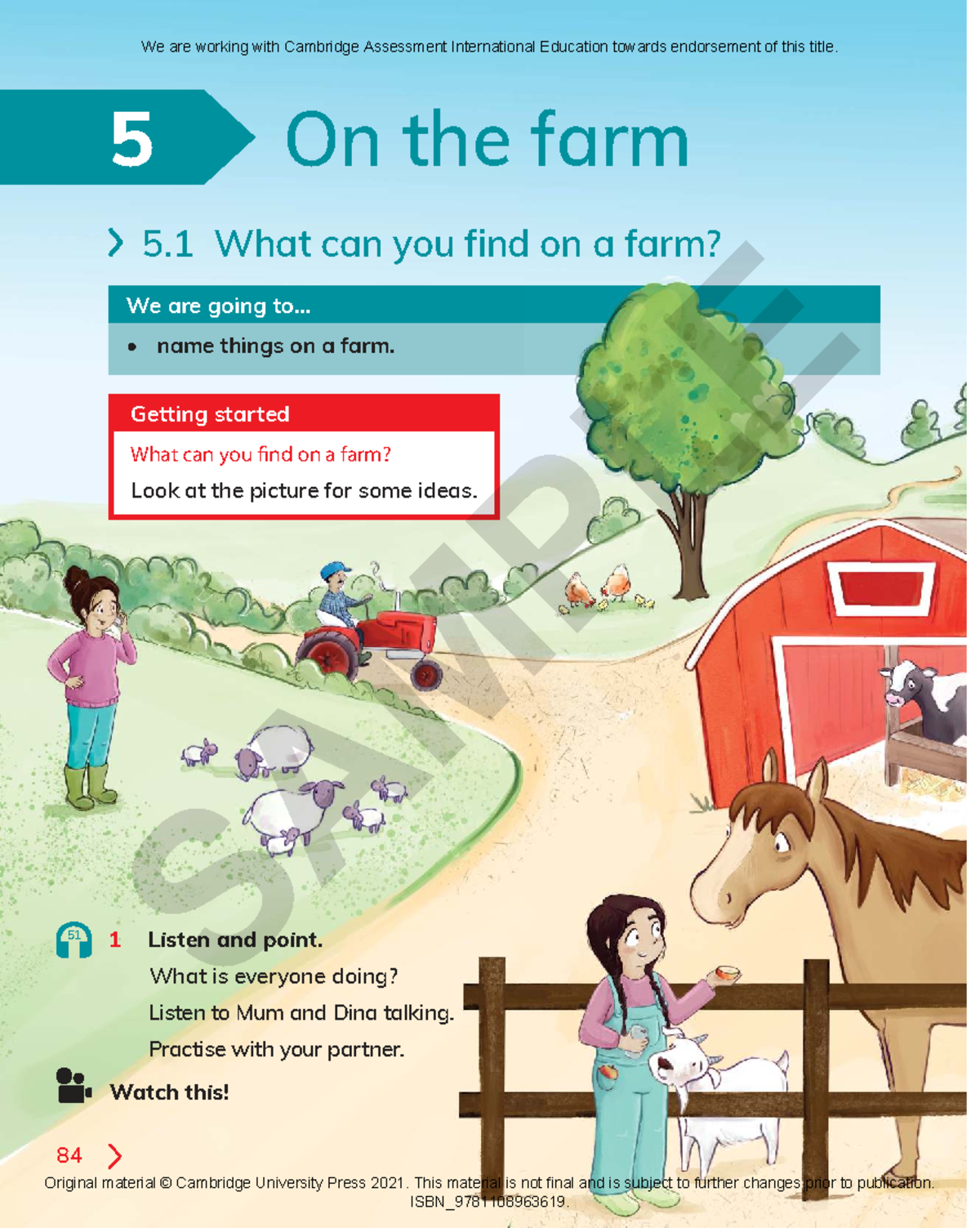 Cambridge Global English 2ed 1 Learner's Book: Exploring Farm Life and ...
