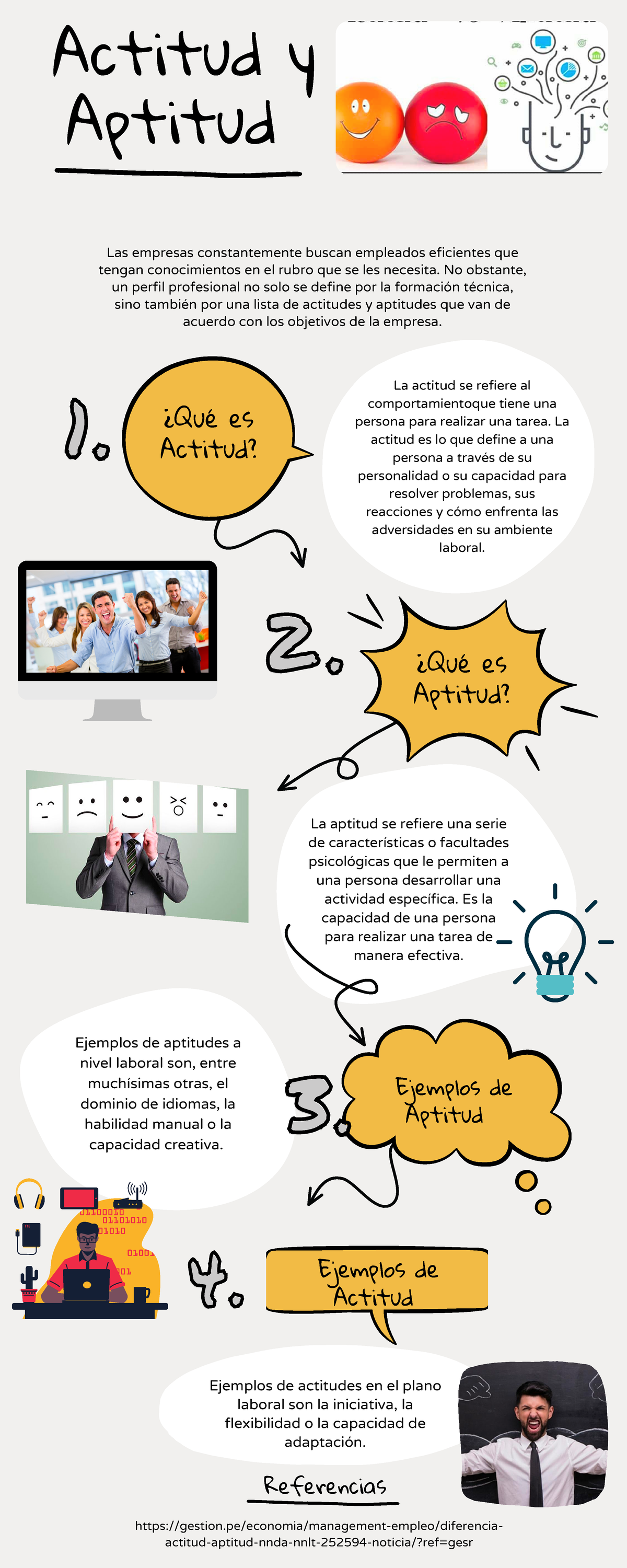 Actitud y Aptitud: Definiciones y Ejemplos Laborales - Studocu