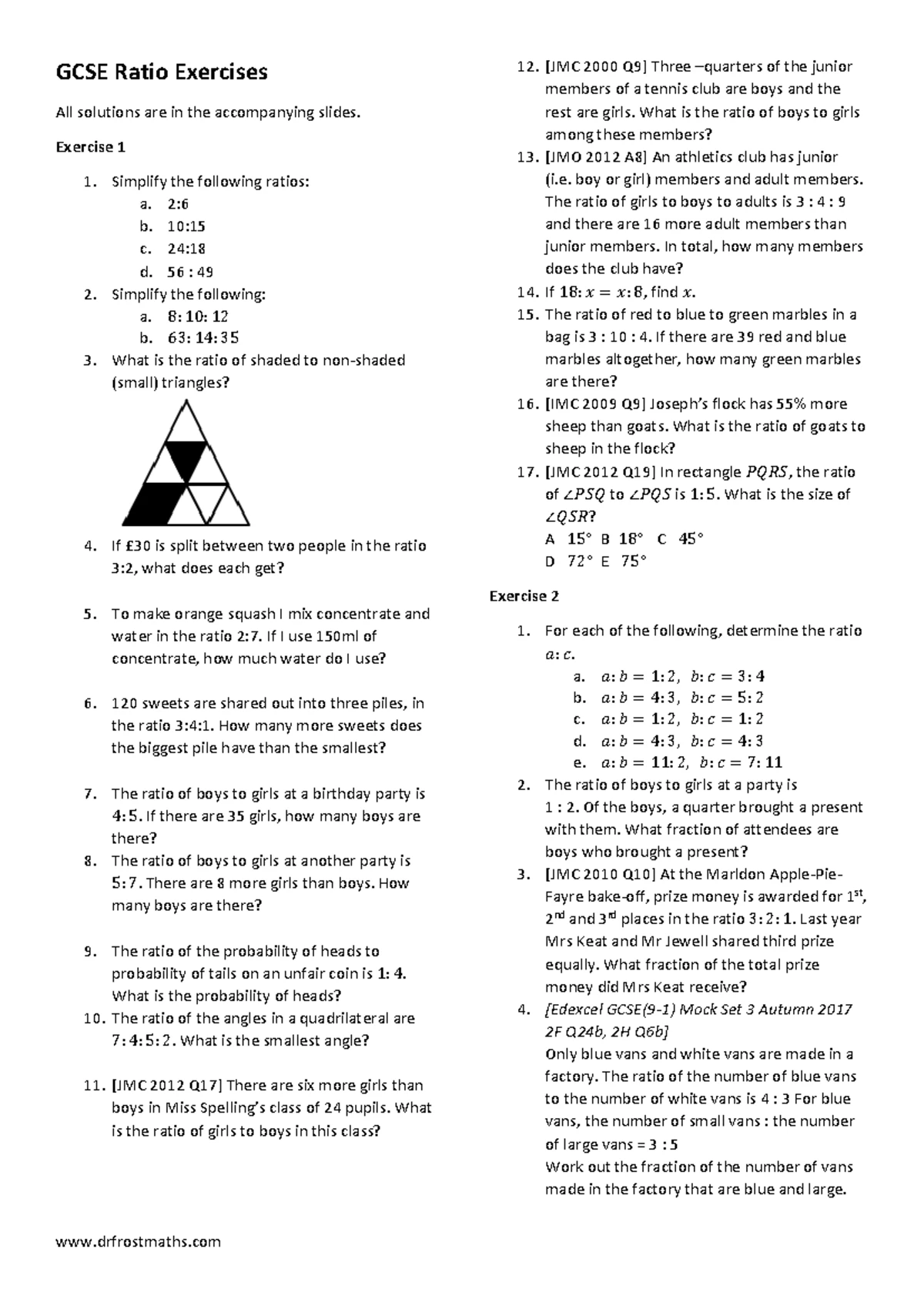 Ch.5 Volumes of Revolution - Volumes of Revolution Questions Q1 ...