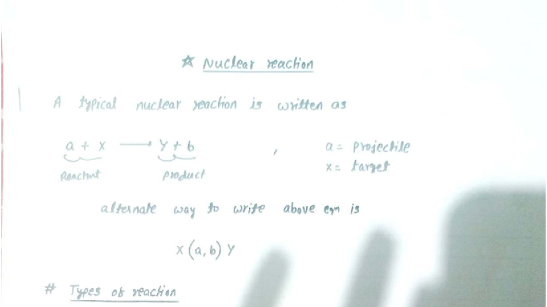 Nuclear Reactions Overview: Types and Conservation Laws (Nuclear Physics) - Studocu