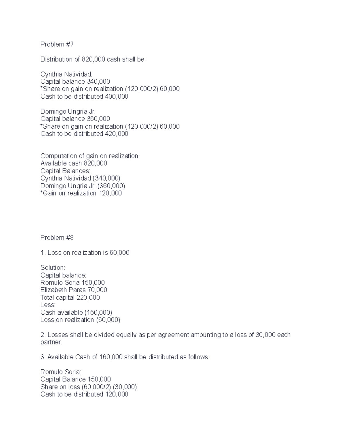Chapter 4: Liquidation Accounting & Problem Solutions (ANS) - Studocu