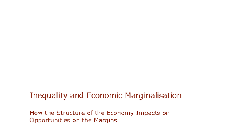 Inequality and Economic Marginalisation: Insights from Law, Democracy ...