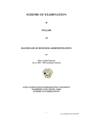 BALLB SYLLABUS IPU - SCHEME OF EXAMINATION & DETAILED SYLLABUS for BA ...