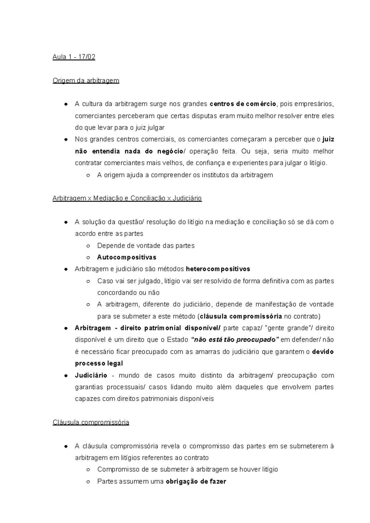 Arbitragem - mmmmmmm - Aula 1 - 17/ Origem da arbitragem A cultura da ...
