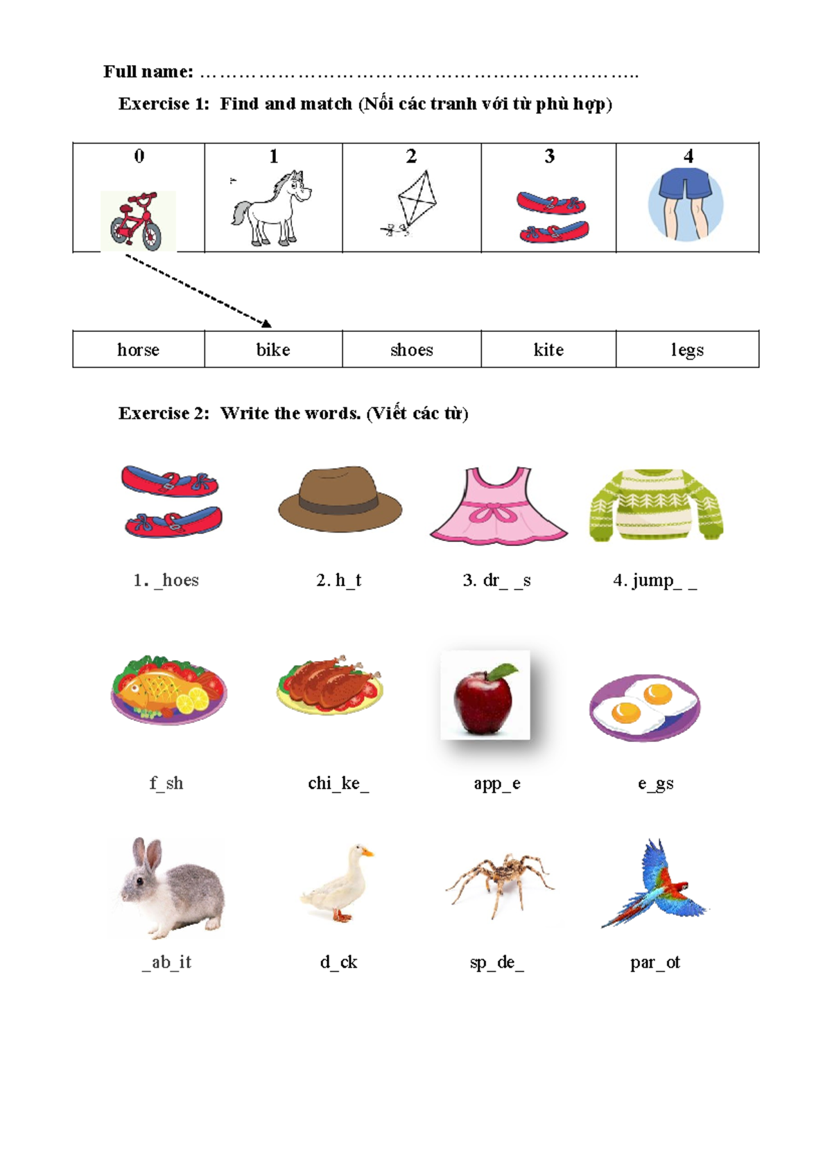 ON CUOI HK2 LOP 2: English Test Exercises and Matrix - Studocu
