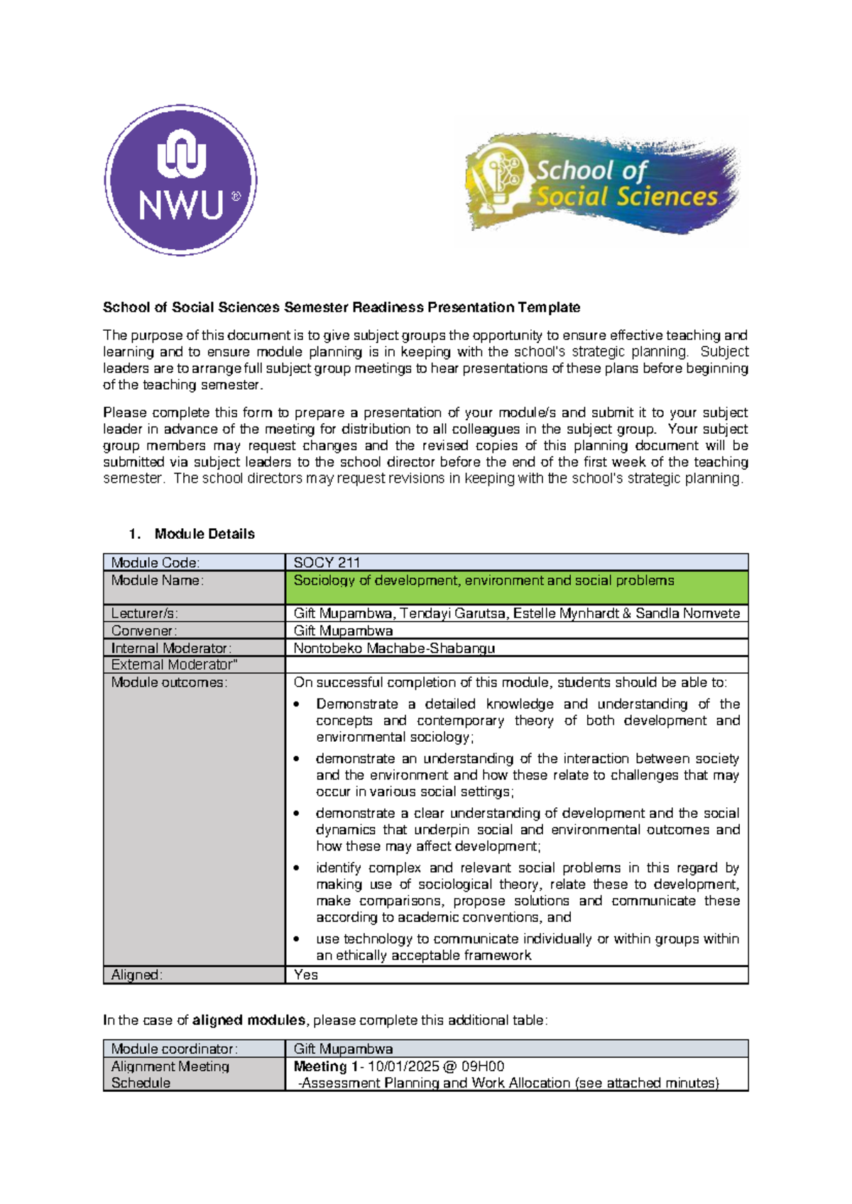 SOCY 211 Semester Readiness Presentation Template for 2025 - Studocu