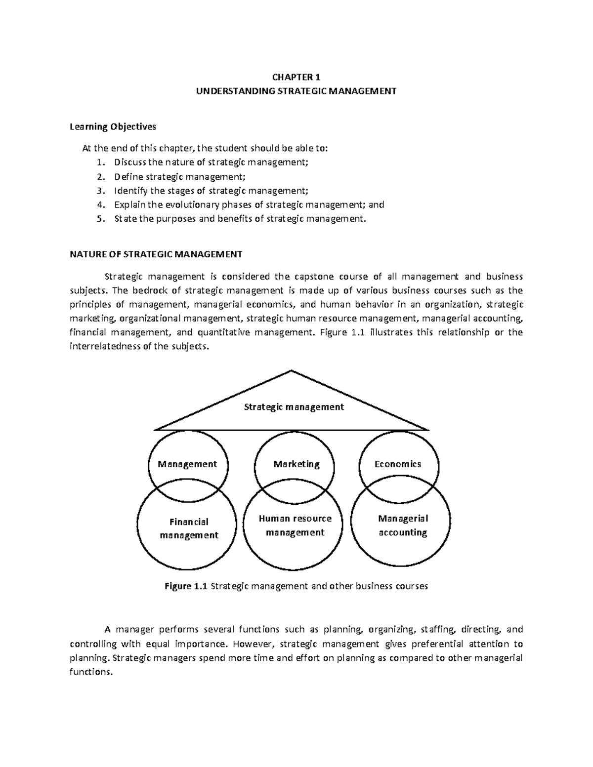 Strategic Management Overview: Key Concepts and Evolutionary Phases ...