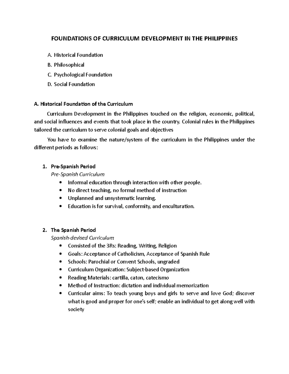 Elements of Curriculum Design - ELEMENTS OF CURRICULUM DESIGN There are ...