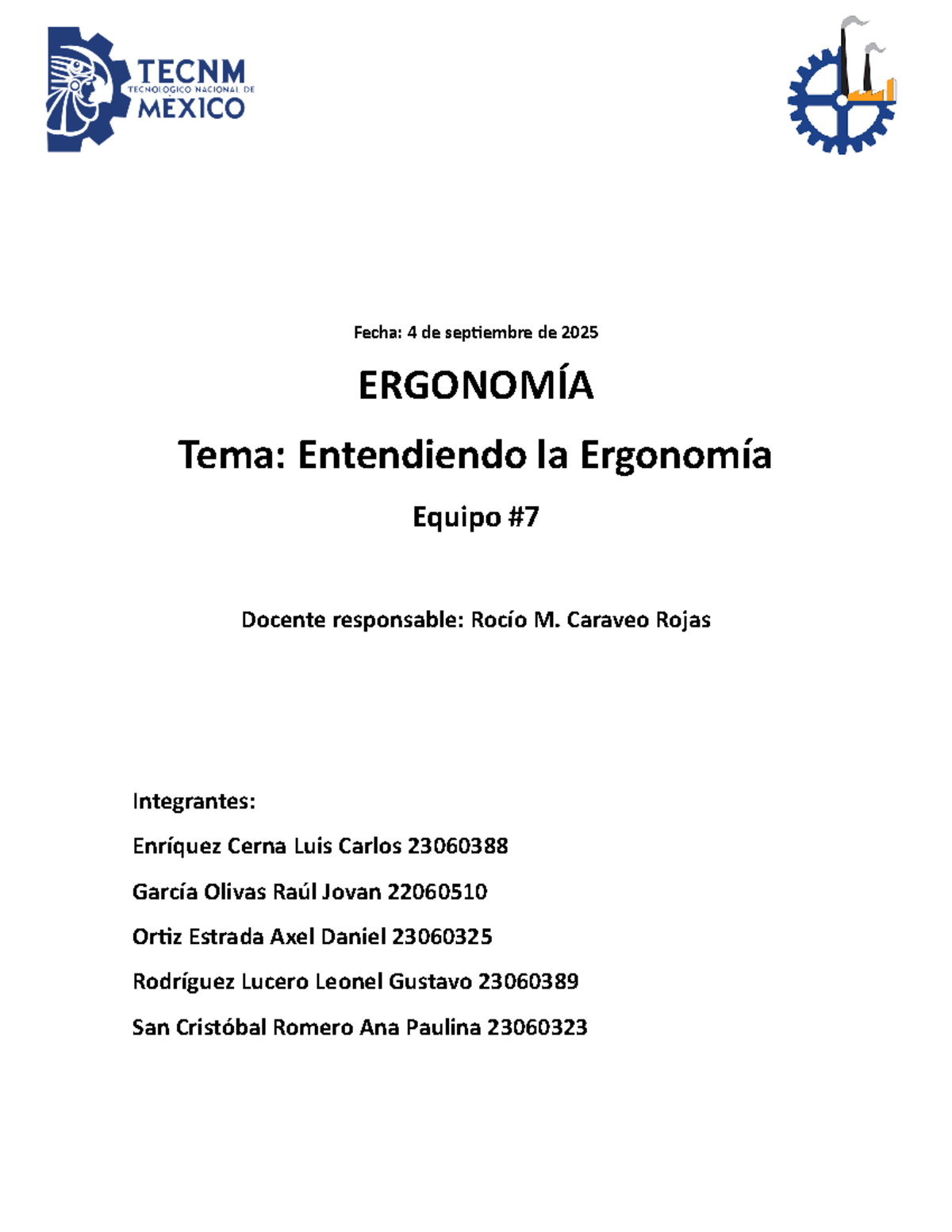 ERG 101: Entendiendo la Ergonomía y su Aplicación Práctica - Studocu
