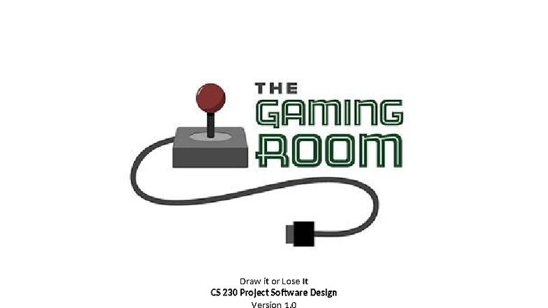 CS 230 Project: Draw It or Lose It Software Design Overview - Studocu
