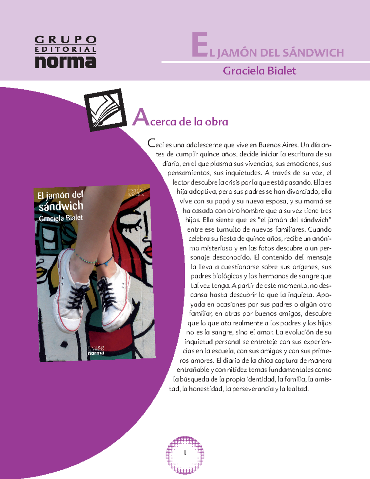 El jamón del sándwich – Novela de Graciela Bialet: Identidad y Familia ...