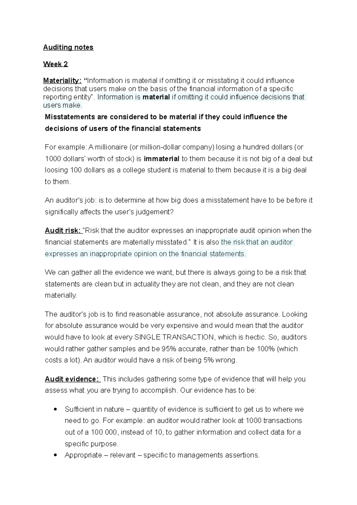 LECT - Audit Assertions: Adapted Graded Questions for 2024 - Studocu