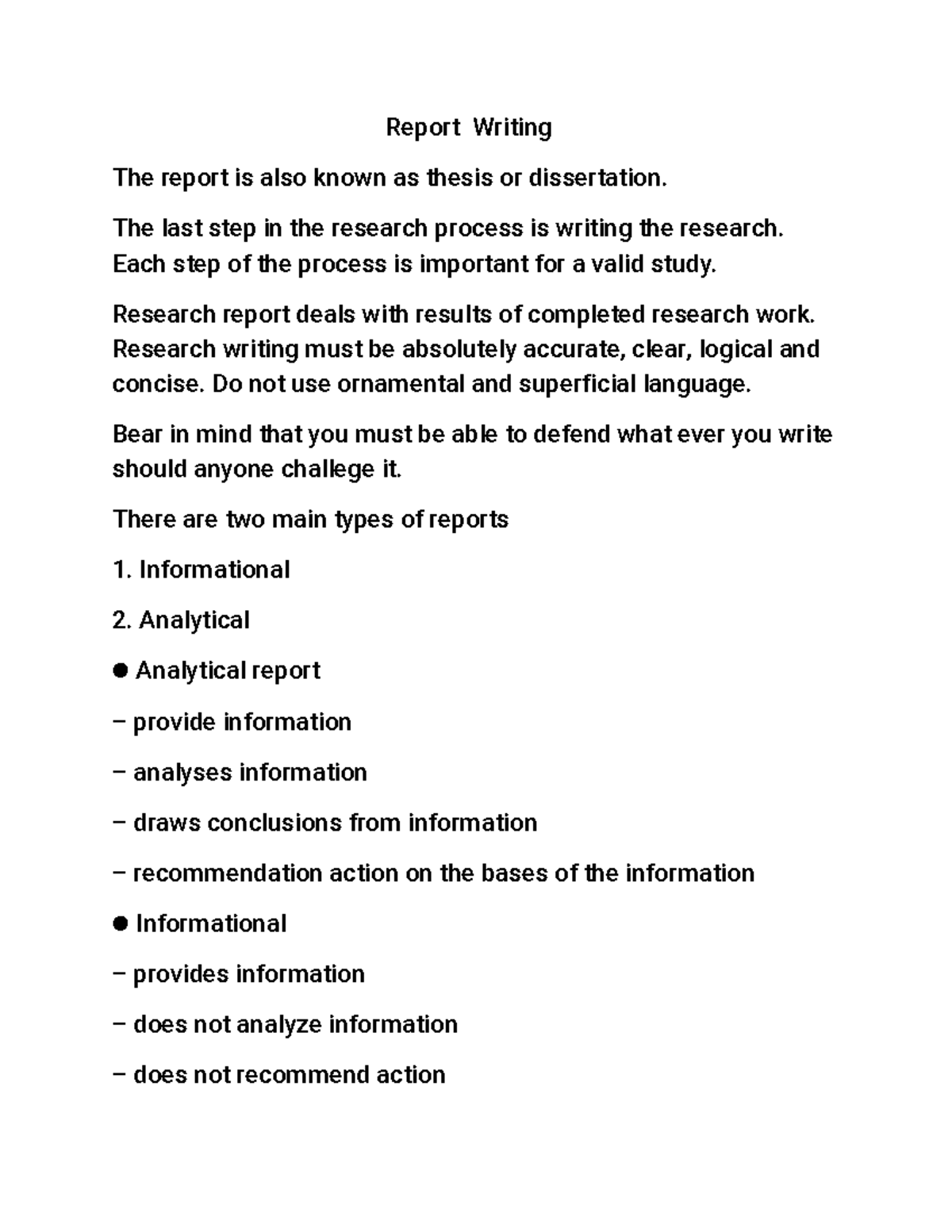 Report Writing - Research Proposal Guidelines and Structure - Studocu