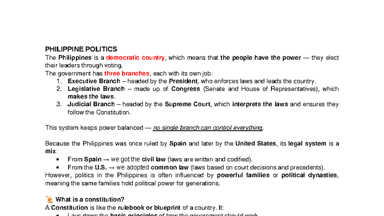 Evolution of the PH Constitution: From 1935 to 1987 - Studocu