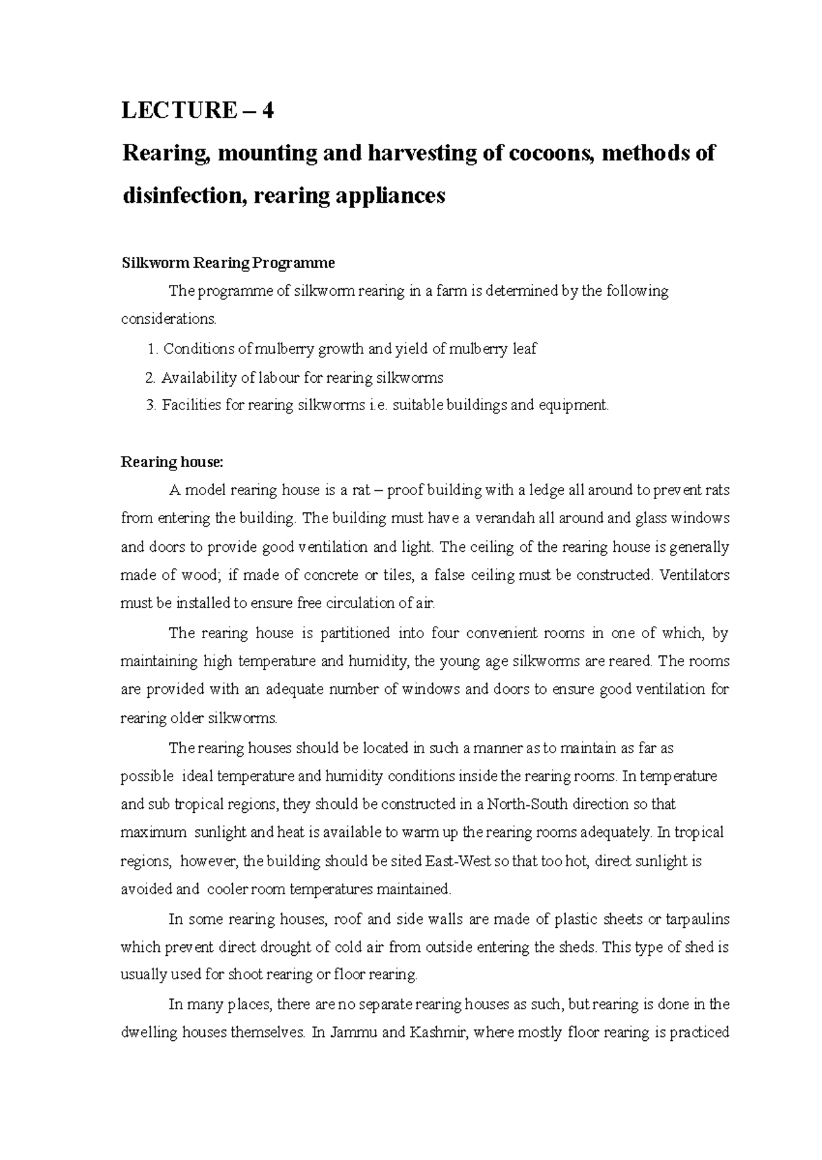 Silkworm Rearing Techniques: Building, Hygiene, & Cocoon Harvesting ...