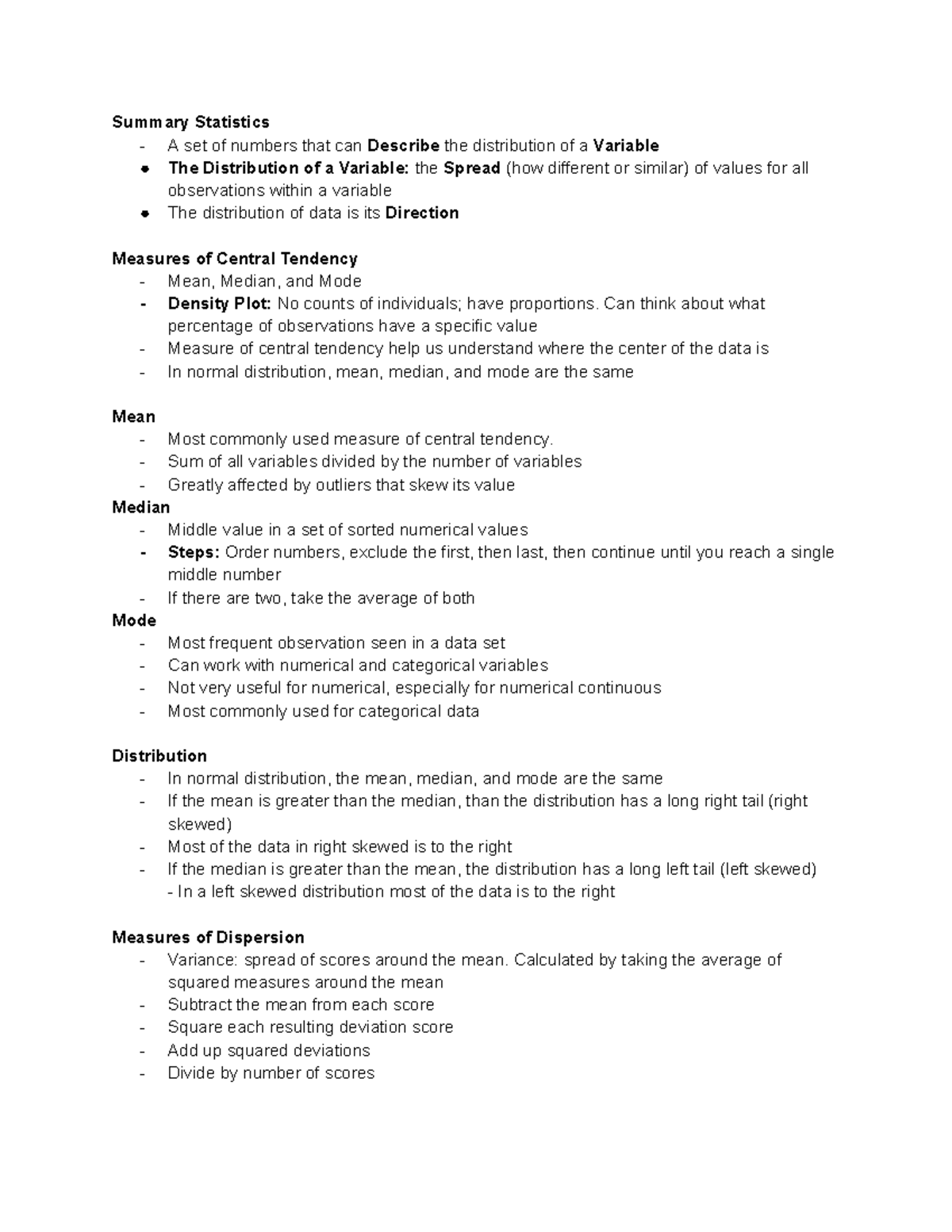 ANTH 200 Lecture Notes: Summary Statistics & Distribution Analysis ...