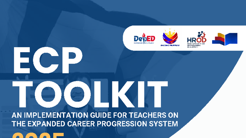 ECP Toolkit for Teachers: Implementation Guide 2025 (DepEd Orders 024 ...