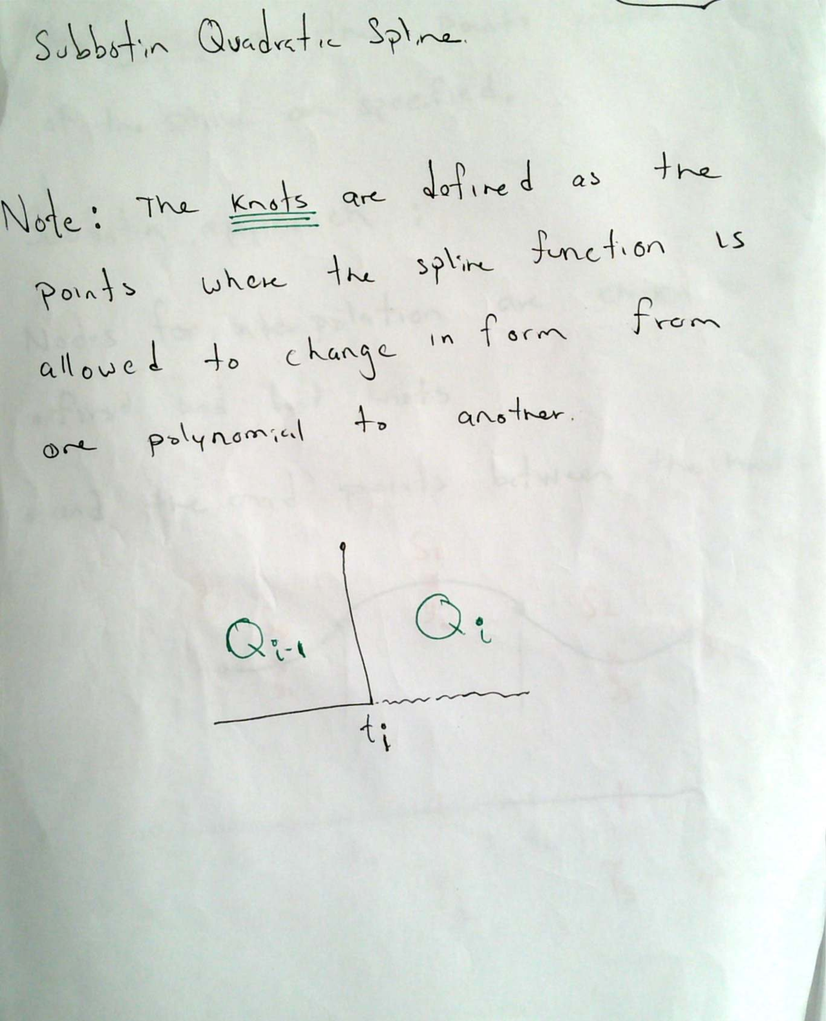 Lec Notes on Subbotin Quadratic Spline - 10-23-2025 - Studocu