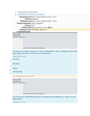 Examen 6 Programación estructurada - Programación estructurada Mis cursos ProgramaciÛn ...