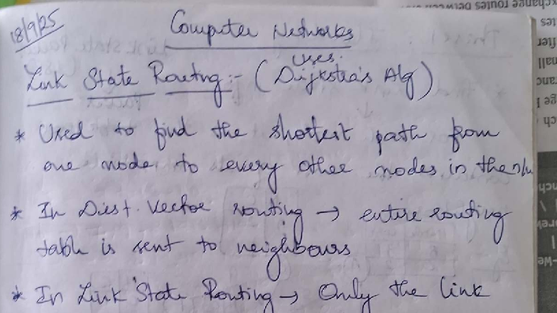 Routing Algorithms: Link State & Path Vector Techniques (Unit 3 CN ...