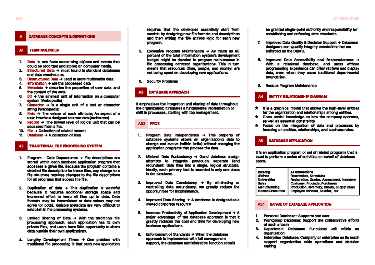 IM2-Midterms Lessons on Database Concepts and Design - Studocu