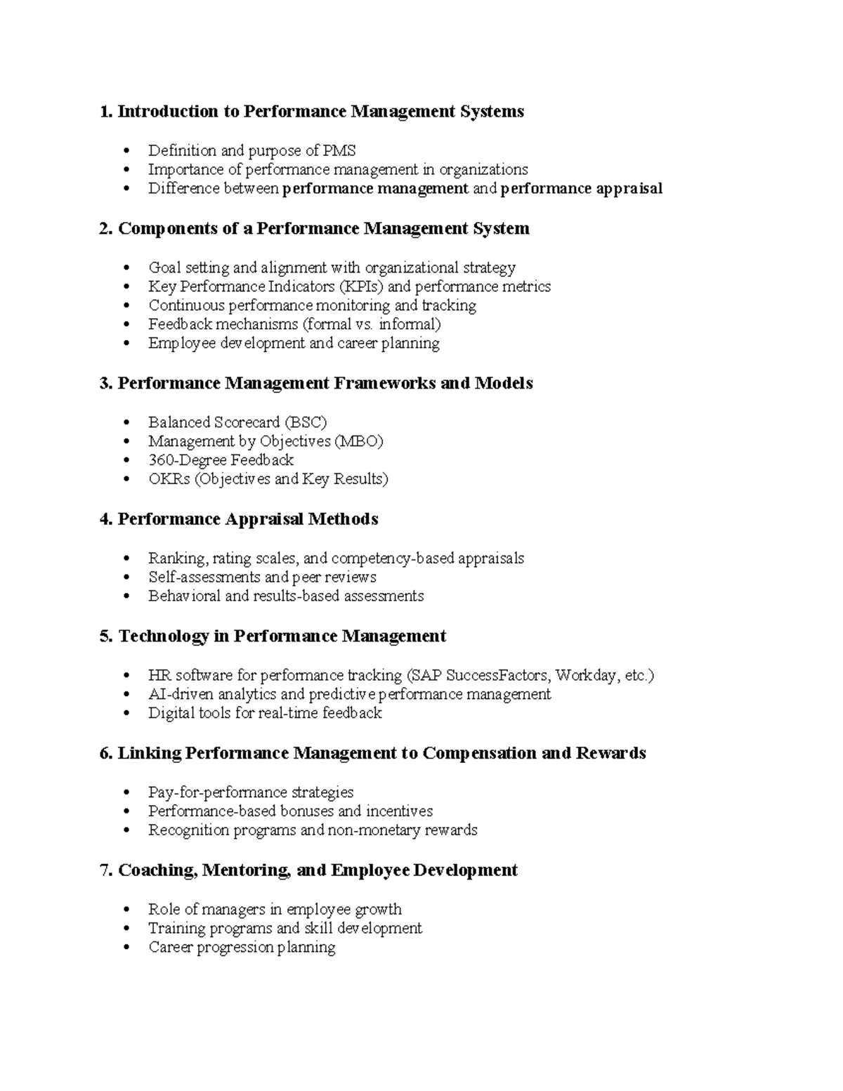 PMS - pmS - 1. Introduction to Performance Management Systems ...