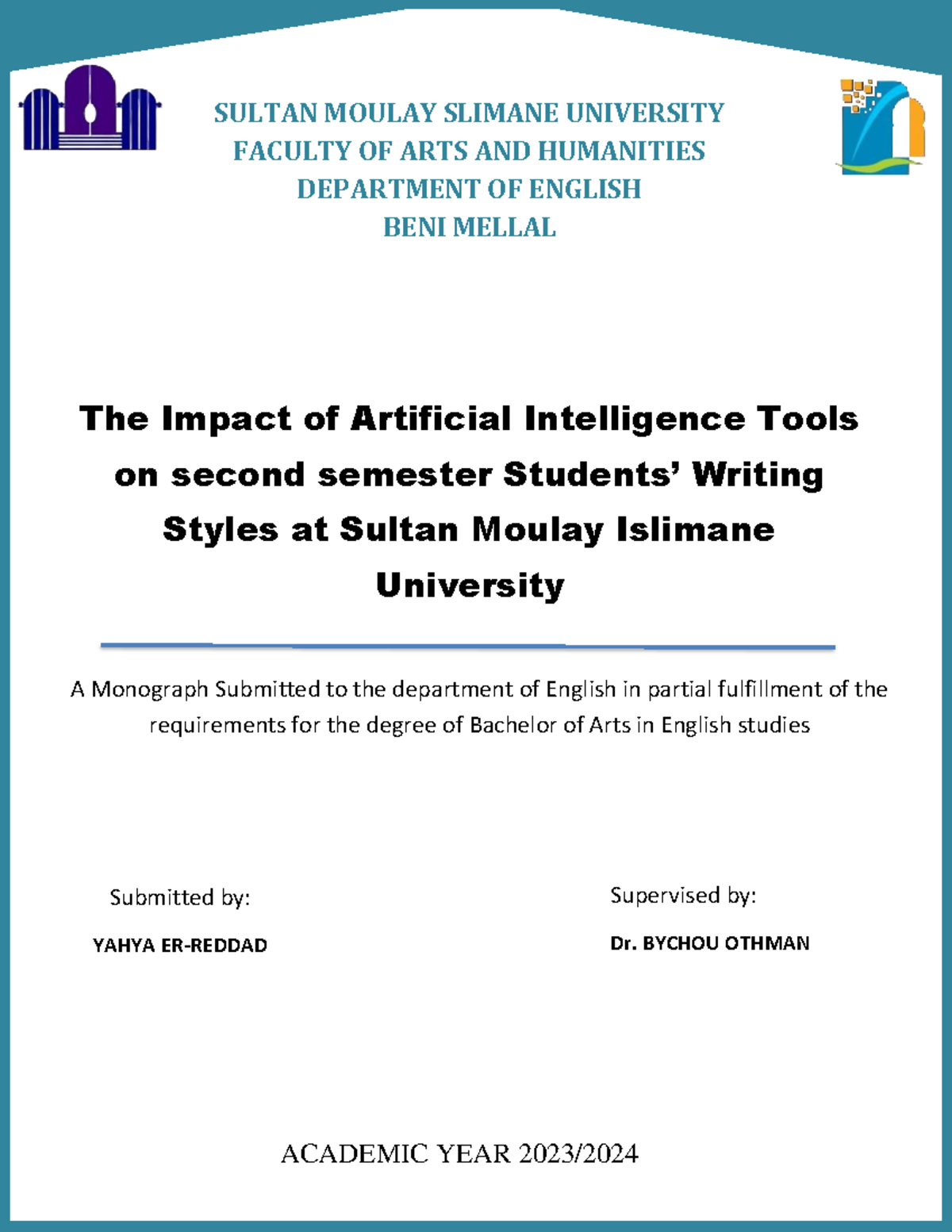 The Impact of AI Tools on 2nd Semester Writing Styles at SULTAN ...