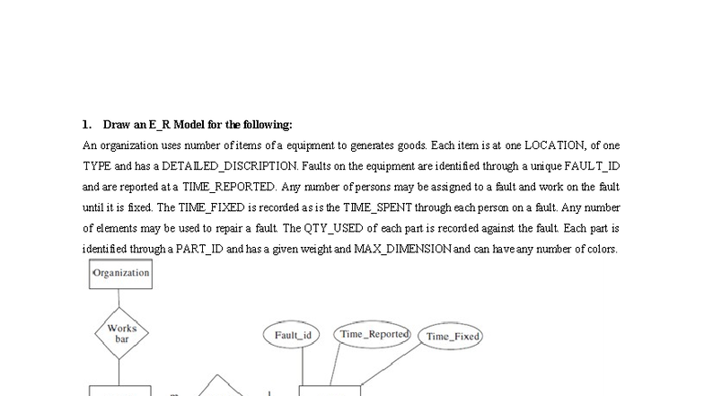 E_R Model & SQL Queries for DBMS (Course Code: DBMS101) - Studocu
