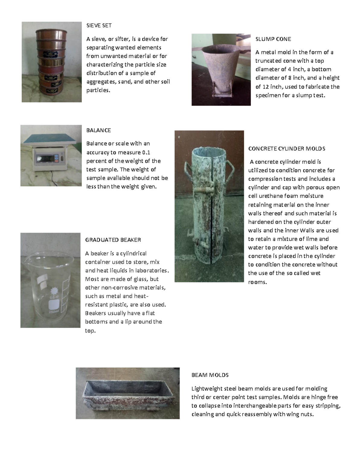 CMT - Equipment and Apparatus for Cement Testing - Studocu