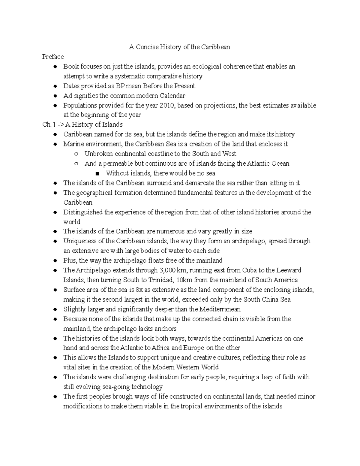 Caribbean History Notes: A Concise Overview of Islands and Cultures ...