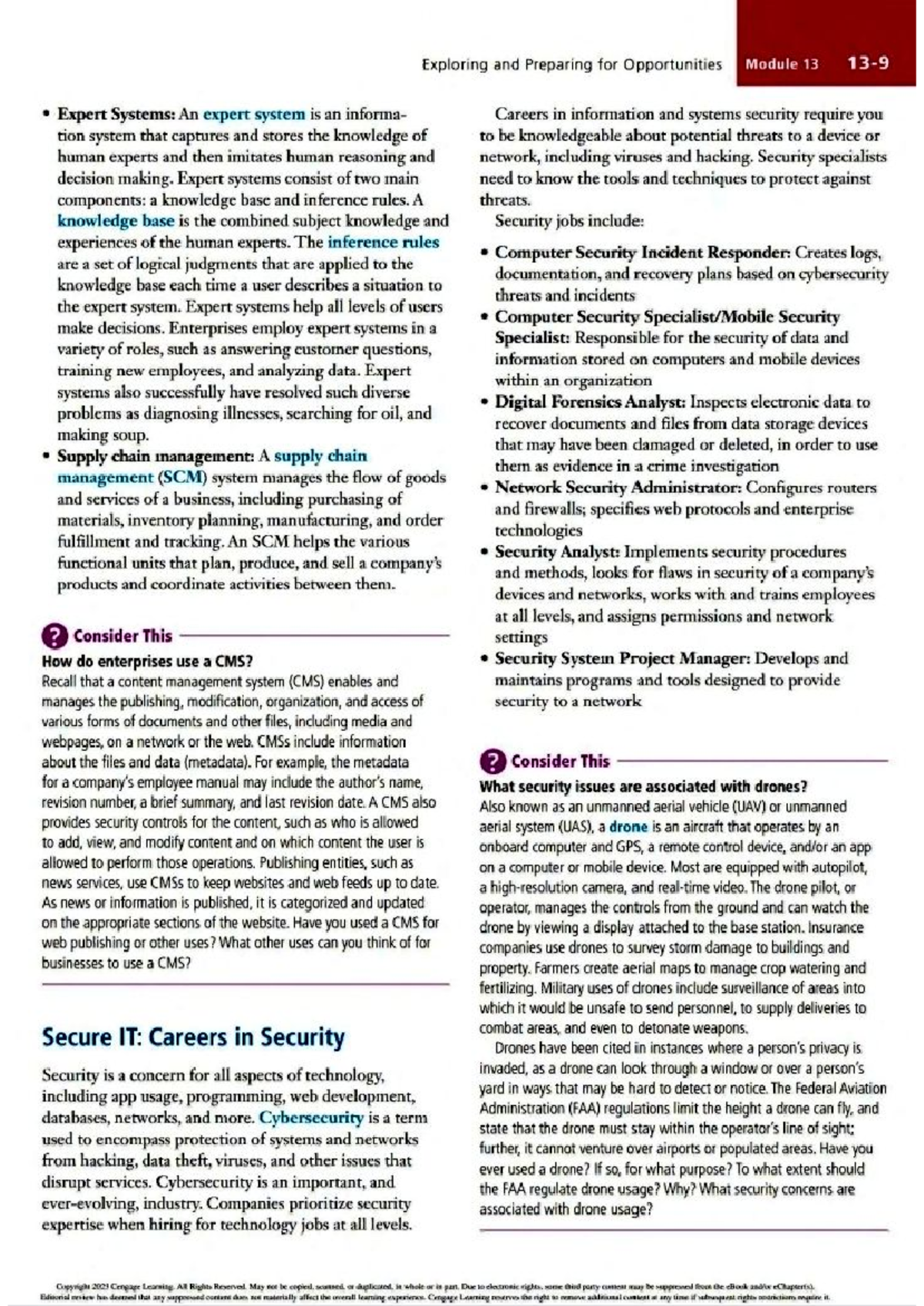 Exploring Security Careers: Module 13 Insights on Expert Systems - Studocu