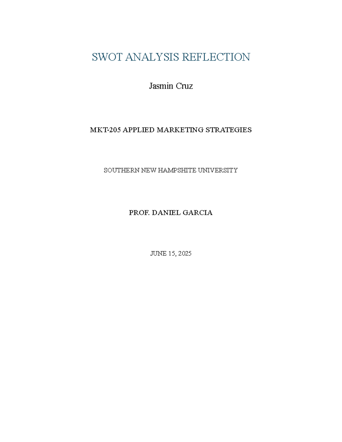 6-2 SWOT Analysis Reflection: Chocolate Bliss Expansion Insights - Studocu