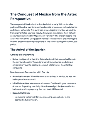 Columbus's Arrival: Consequences for Indigenous Peoples (HIST 101 ...