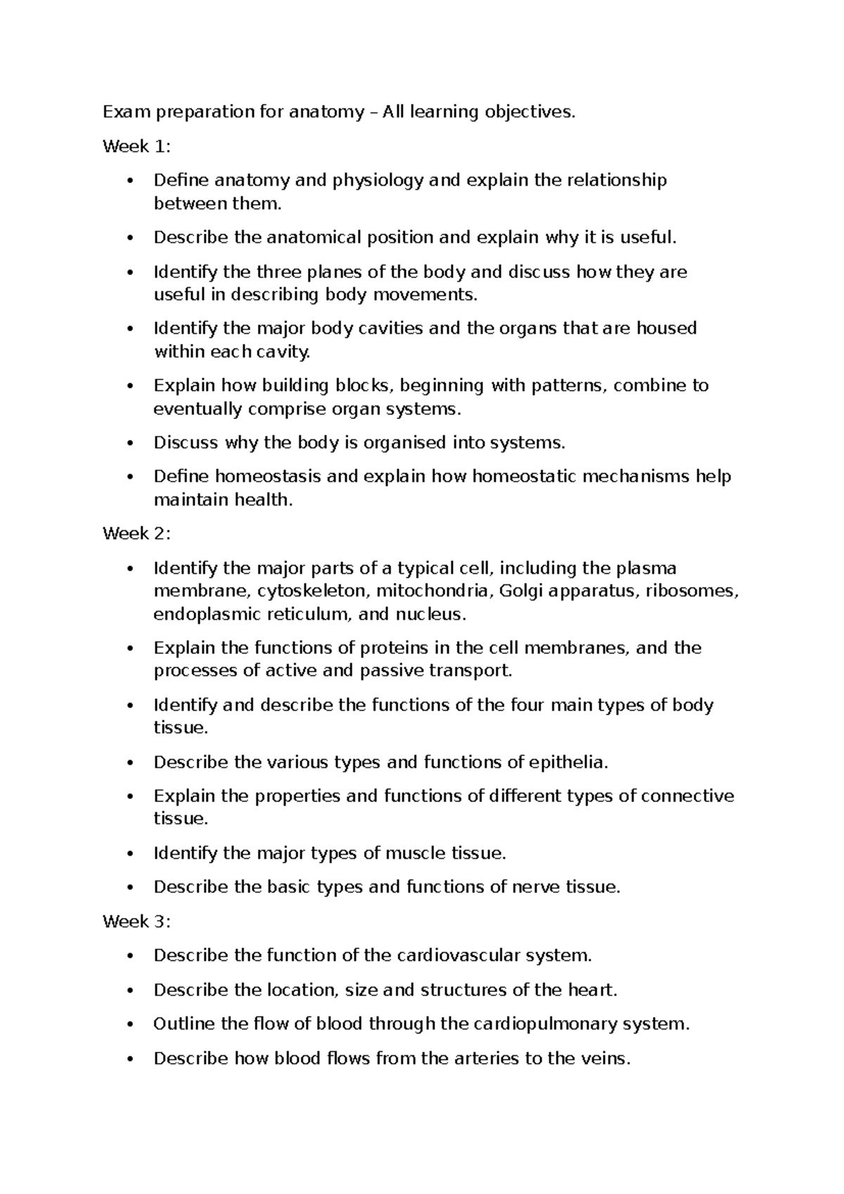 2025 ANAT 101 Final Exam Prep: Comprehensive Study Guide - Studocu